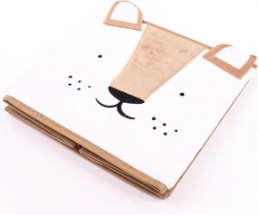 Textilní kontejner ANIMAL, dětský motiv, 29x29x29 cm, lev