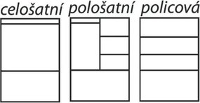 HP-Nábytek Skříň Beta 2D Grand BUK ROZMĚR: (š/v/h) 95 x 135 x 55 cm policová