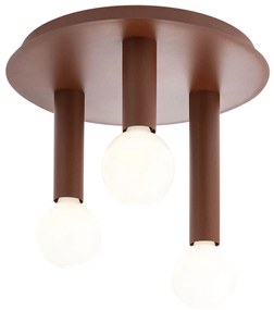 Smarter 01-2413 stropní svítidlo Taj, corten, 3xE27, ø36,5cm