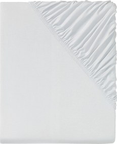 Livarno Home Jersey napínací prostěradlo, 140-160 x 200 cm. (světle šedá)