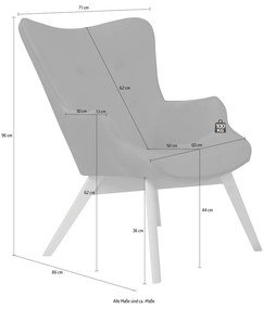 Červené sametové křeslo Niko – Ropez