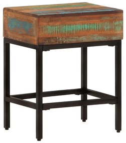 Odkládací stolek 40 x 30 x 51 cm masivní recyklované dřevo - Default Title