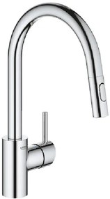 Grohe Concetto - Dřezová baterie s výsuvnou sprškou, chrom 31483002