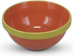 Zelená/oranžová miska z kameniny 710 ml Duo – ONA