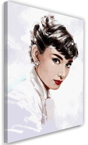 Gario Obraz na plátně Audrey Hepburn v bílém - Dmitry Belov Rozměry: 40 x 60 cm