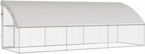 Psí kennel 3 ks Stříbrná 6 x 2 x 2 m Pozinkovaná ocel 3368329