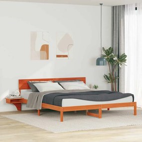 Rám postele Voskově hnědá 200 x 200 cm Masivní borové dřevo 3385750