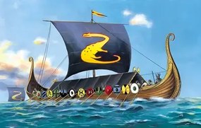 SMĚR Plastikový model Vikingská loď Drakkar Oseberg / Měřítko 1:180 /