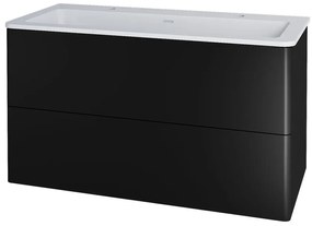 Mereo Mereo, Siena, koupelnová skříňka s umyvadlem z litého mramoru 101 cm, bílá, antracit, černá, CN442M2