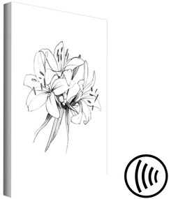 Obraz Kreslené květy (1 panel) vertikální