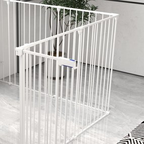 PawHut ohrádka pro štěňata, výška 90 cm, zábrana, 8 panelů, skládací, volný výběh pro psy