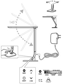 Eglo 93901 - LED stmívatelná lampa SELLANO LED/6W/230V