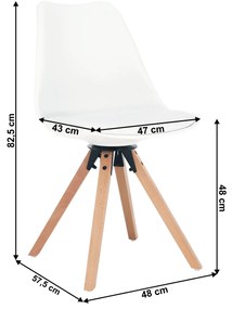 Kondela Stylová otočná židle, bílá, ETOSA