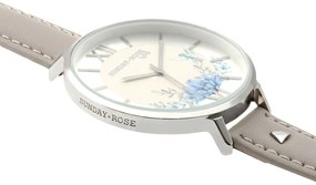Dámské luxusní designové hodinky SUNDAY ROSE Spirit AZURE LEATHER SUN-S17