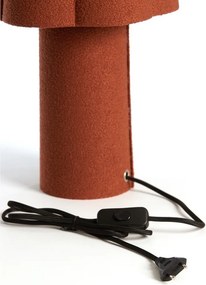 Stolní lampa v cihlové barvě s textilním stínidlem (výška 50 cm) Musaby – Light &amp; Living
