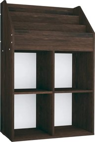 Dětský regál na časopisy kouřový dub 71 x 30 x 114 cm kompozit 339534