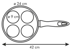 Tescoma Pánev na volská oka, 24 cm 594244