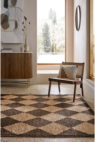 Hnědý/v přírodní barvě ručně tkaný koberec s příměsí juty 120x170 cm Effie Diamond – Flair Rugs