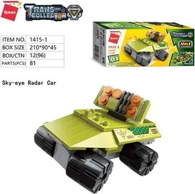 Qman Thunder Expedition Battle Car 1415 1 část / Stavebnice / 73–98 dí