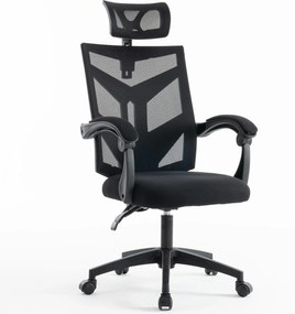 Ergonomické kancelářské křeslo otočná mikrosíťka prodyšná otočná židle