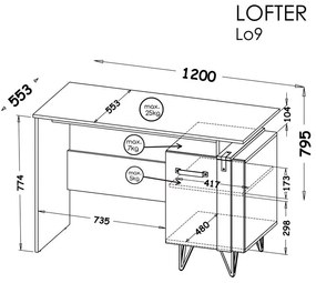 Pracovna LOFTER 1 Dolmar