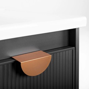 Rea Mario, sada koupelnového nábytku s umyvadlem 60cm, šedá matná, REA-M0006