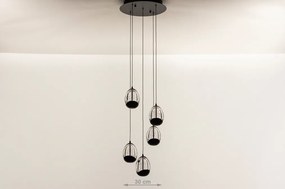 Závěsné designové svítidlo do obýváku Benelux Nero 5