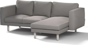 Potah na pohovku IKEA Norsborg 3-místná se šezlongem barva šedá látka pletený vzor