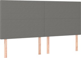 Box spring postel s matrací tmavě šedá 160x200 cm textil 3136446