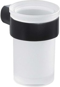 Sapho Gedy Pirenei - Držák kartáčků a pasty, sklo satin/černá mat PI1014
