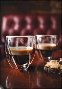 Dvoustěnné hrnky na cappuccino v sadě 2 ks 250 ml Cristallo – Vialli Design