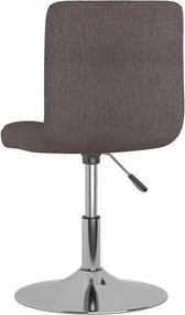 Otočná barová židle taupe textil 334208