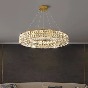 Závěsný LED lustr APP1568-CP zlatý