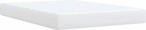 Box spring postel s matrací bílá 140 x 190 cm umělá kůže 3285210