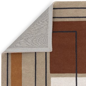 Tribeca Design Kusový koberec Jigsaw Outline Terracotta Rozměry: 120x170 cm