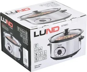 Lund Pomalý hrnec 4,5 l / Pomalý hrnec / 280 W / keramická mísa / nere