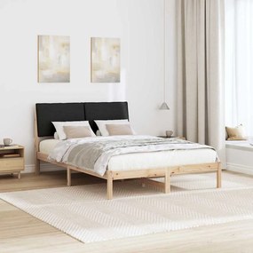 Rám postele Hnědo-černá 150 x 200 cm Masivní borovicové dřevo 3394375