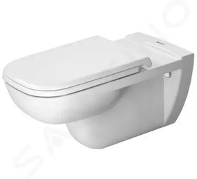 DURAVIT - D-Code Závěsné WC, bezbariérové, bílá (22280900002)
