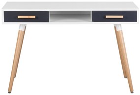 Psací stůl 120 x 45 cm bílý/šedý FRISCO Beliani