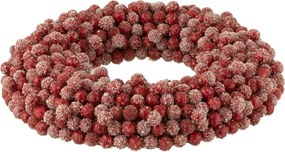 Dekorativní věnec z červených bobulí Berries - 35*6*35cm