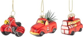 Skleněné vánoční koule v sadě 3 ks 3 cm Transport – Sass &amp; Belle