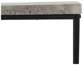 Příruční stolek, černá / beton, TENDER