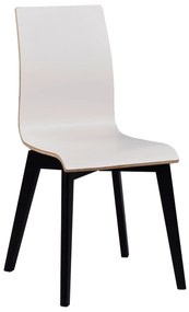 Bílá/černá jídelní židle Rowico Tibra