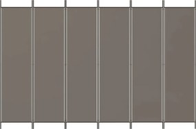 vidaXL 6dílný paraván 300 x 220 cm textil [350206] Barva: antracitová