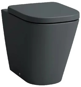 Laufen Meda - Stojící WC, vario odpad, Rimless, matný grafit H8231117580001