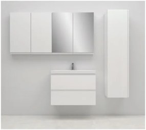 Cersanit Moduo, závěsná umyvadlová skříňka 80cm, bílá lesklá, S929-002