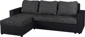 XXXLutz ROHOVÁ SEDAČKA, textil, kompozitní dřevo, černá P & B - Sedací soupravy - 000044001605