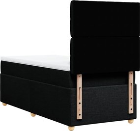 Box spring postel s matrací černá 90x190 cm textil 3291144