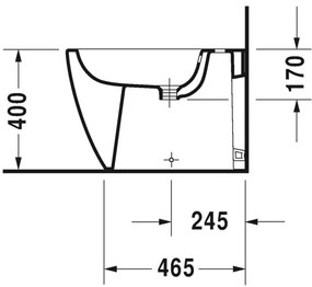 Duravit ME by Starck - stojící bidet 37x60 cm, 2289100000