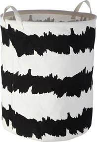 Černobílý látkový koš na prádlo Harga – Premier Housewares